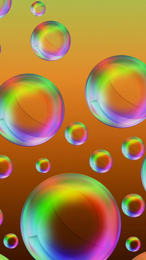 Rainbow Bubble Background Whatspaper