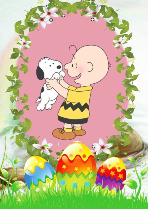 Snoopy Easter Background